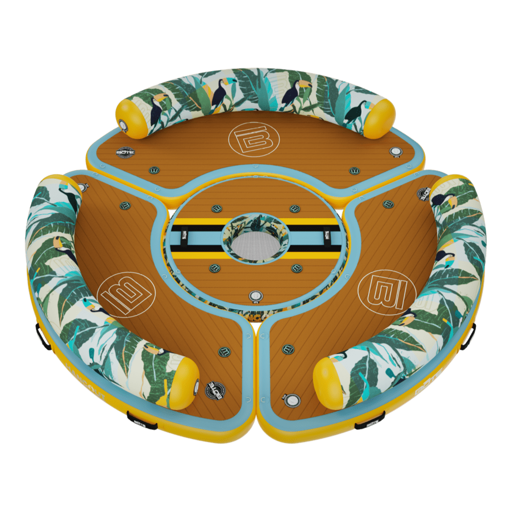 Inflatable Dock Hangout 360 Trio Native Paradise with Bar | BOTE