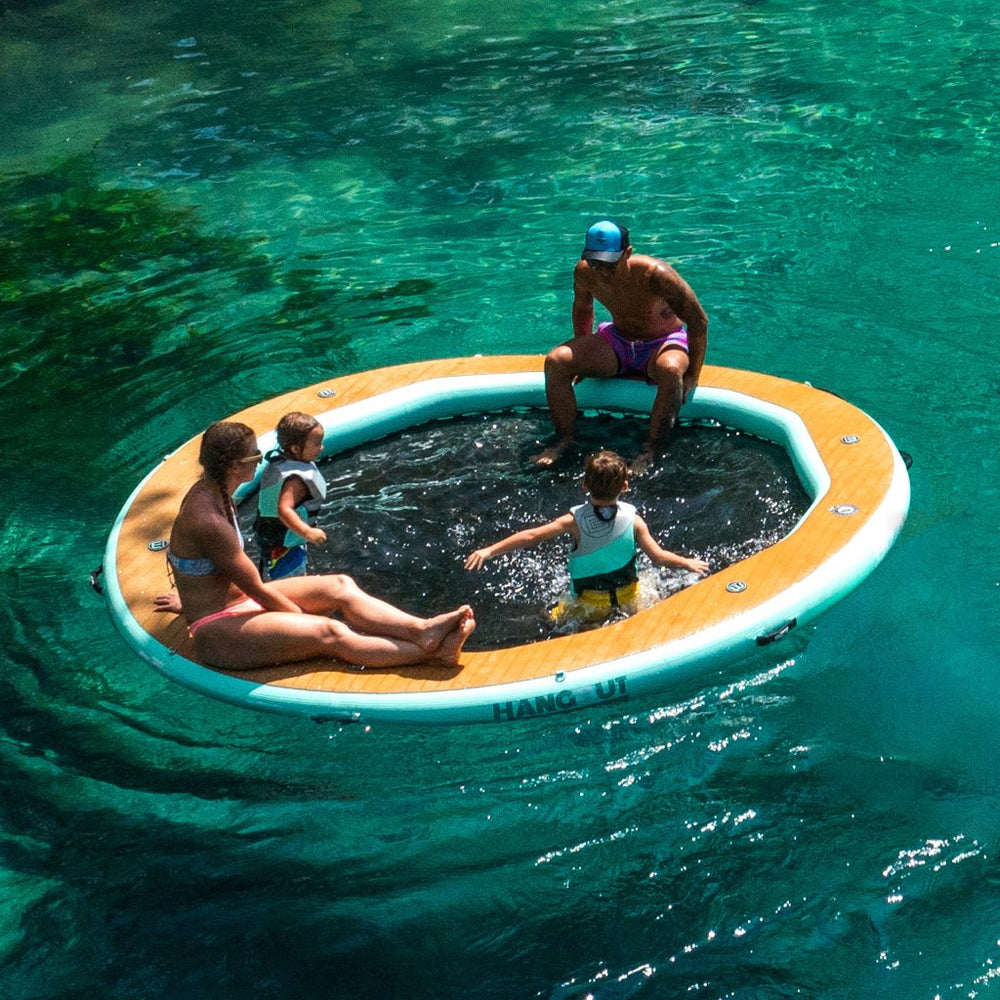 Inflatable Hangout Water Hammock | Round Floating Water Platform | BOTE
