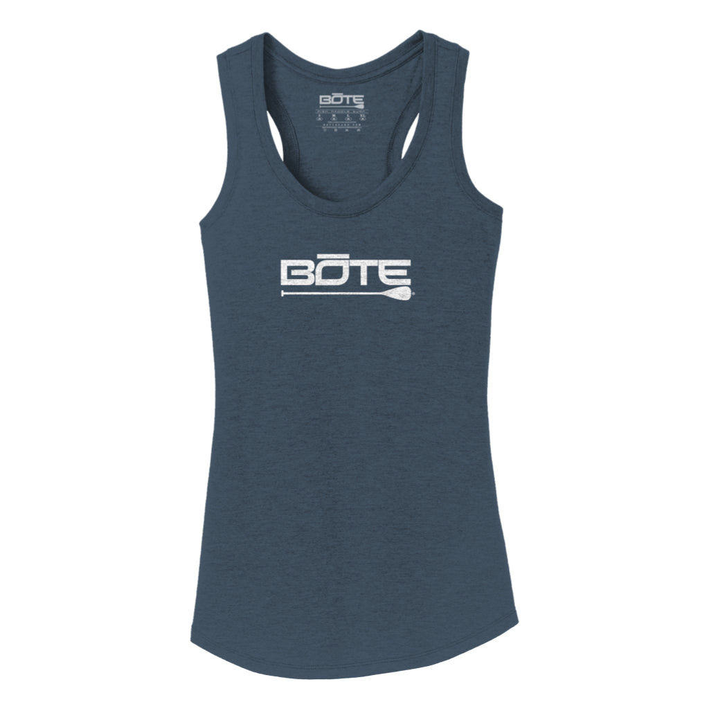 Womens BOTE Logo Navy Tank