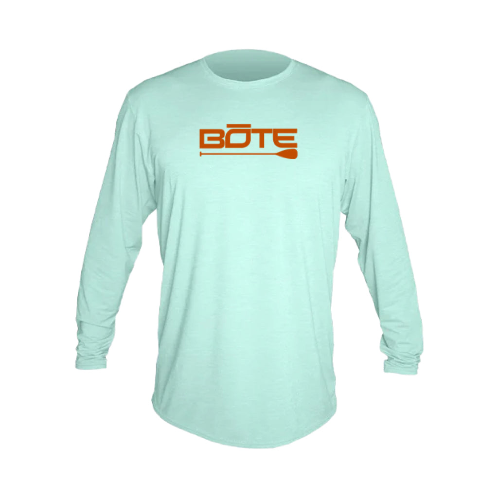 Youth Low Pro Tech Long Sleeve BOTE Logo Seafoam Heathered