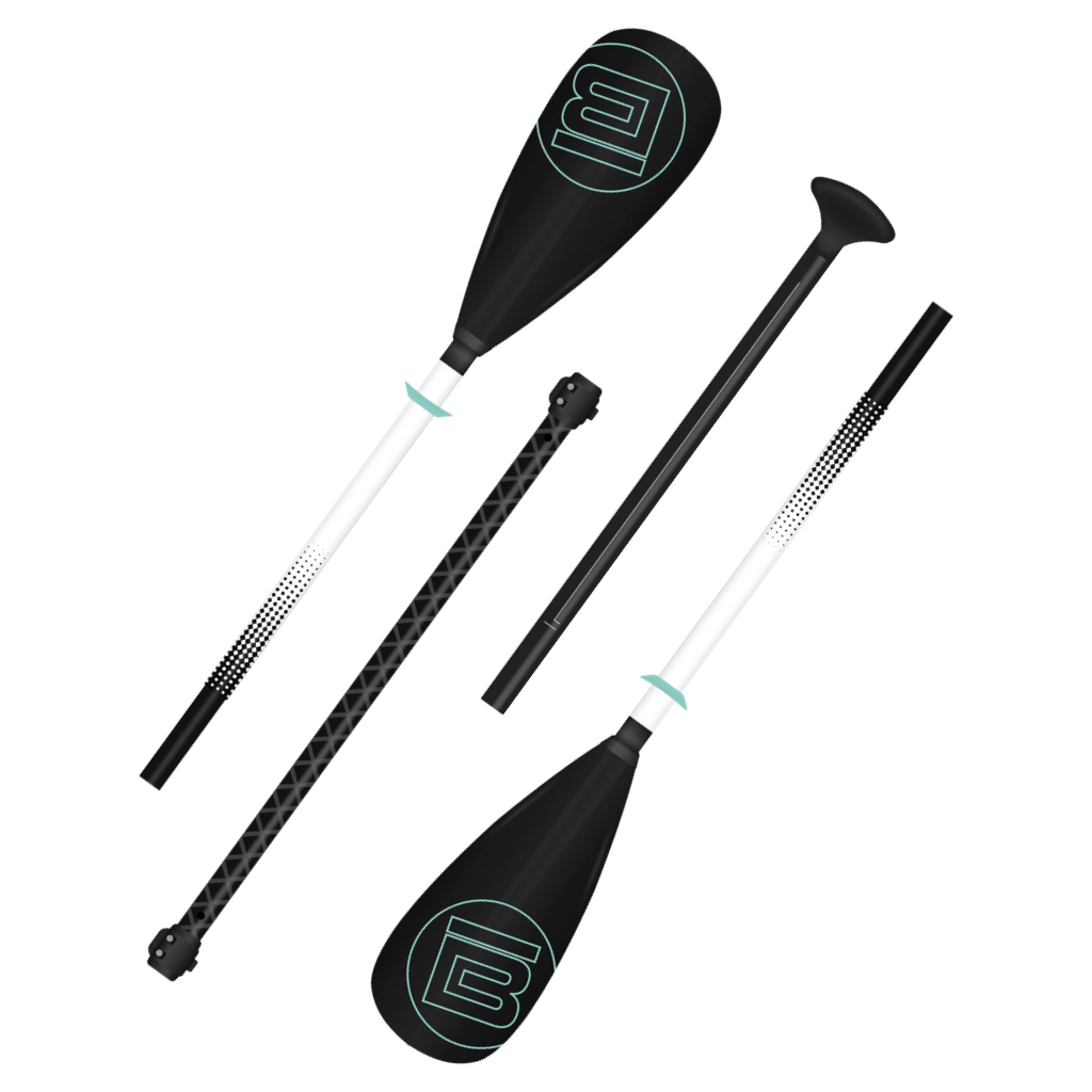 4-Piece Kids Hybrid Fiberglass SUP Paddle Black | BOTE