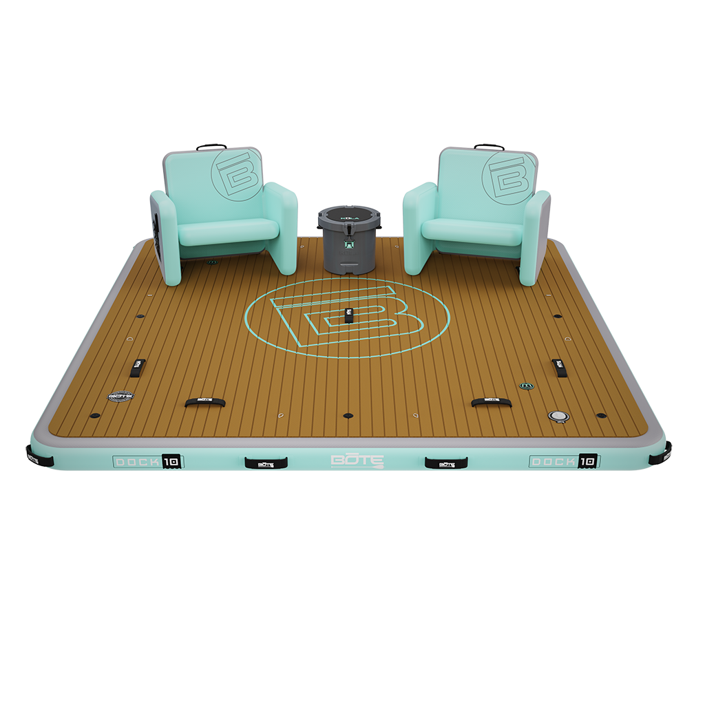 Inflatable Dock 10 Classic Package | 10'×10' Floating Platform | BOTE