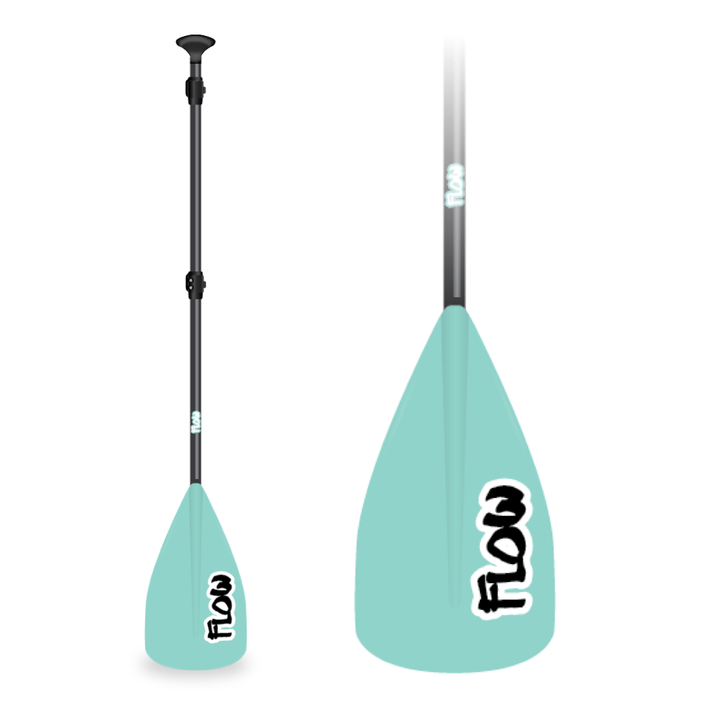 3-Piece Kids Flow Adjustable SUP Paddle Seafoam | BOTE